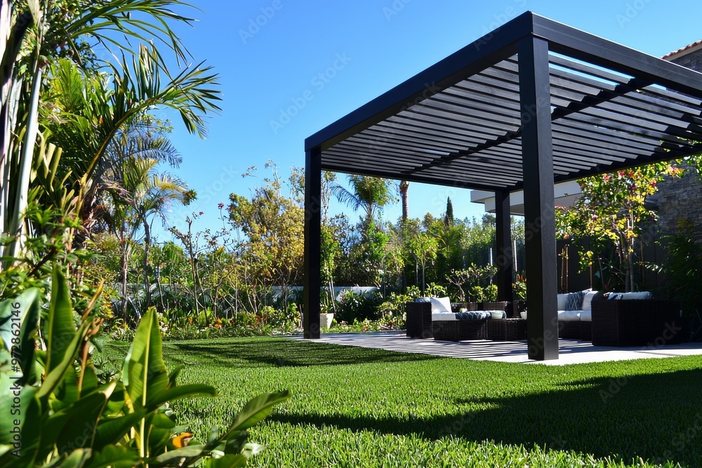 Modern and attractive outdoor structures that accommodate seating and ...