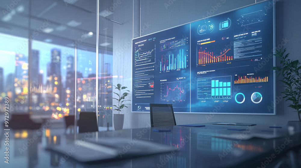3D visualization of a financial risk assessment environment with ...