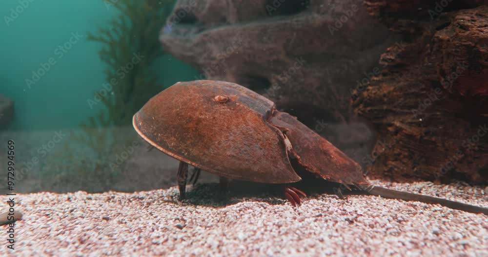 Atlantic horseshoe crab (Limulus polyphemus), also known as the ...