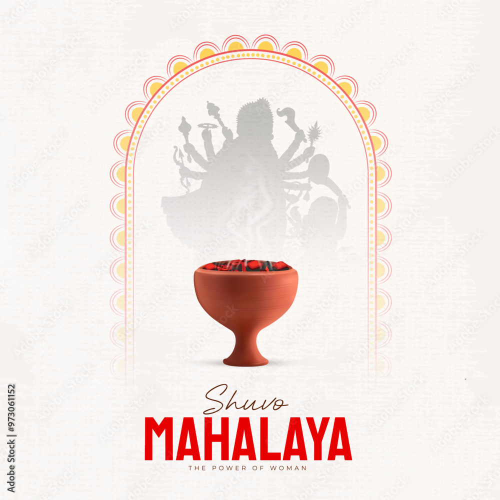 Mahalaya Social Media Post, Happy Mahalaya, Subho Mahalaya, Design with ...