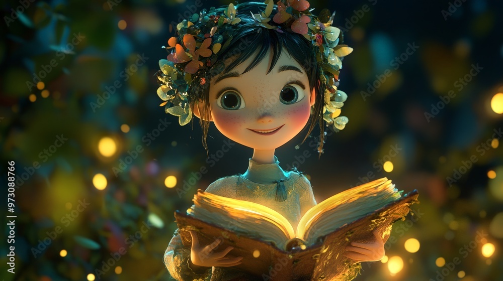 Create an animation of a fairy tale with a twist, where traditional ...