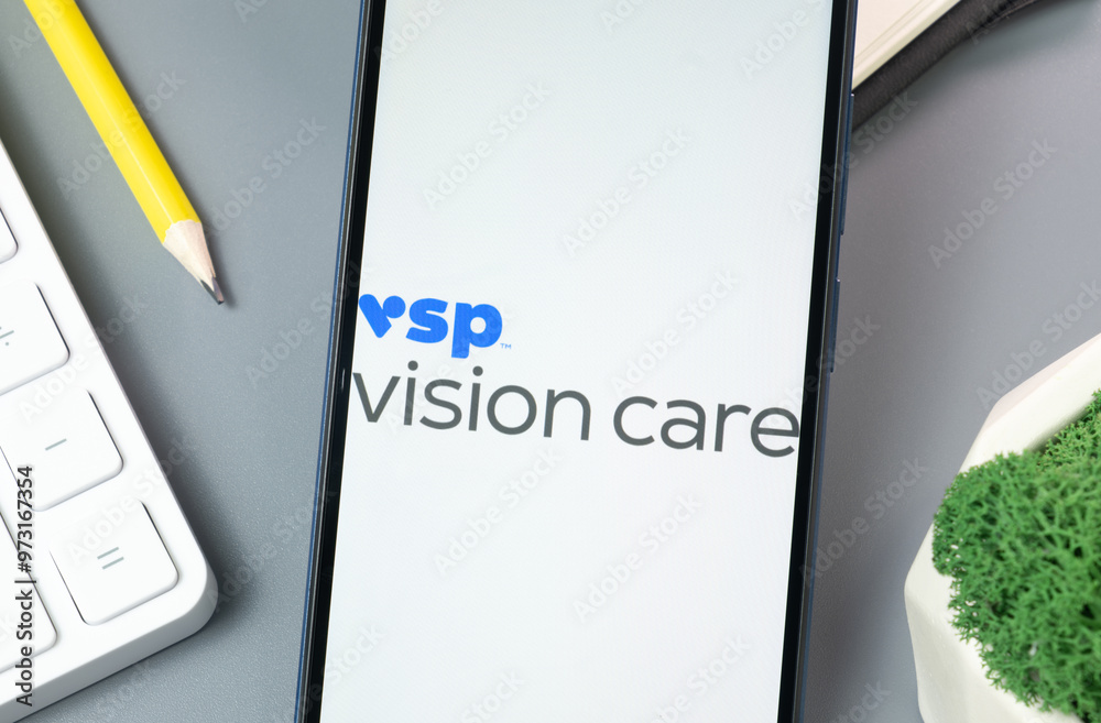 New York, USA - 30 August 2024: VSP Vision Care Logo on Phone Screen ...