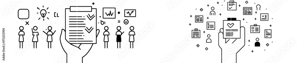 A collection of check icons which includes the icons verify, approve ...