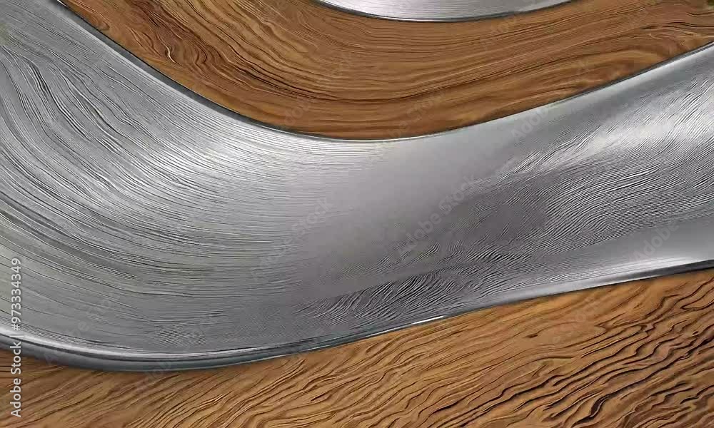 Beautiful abstract wave background with smooth oak wood texture effect ...