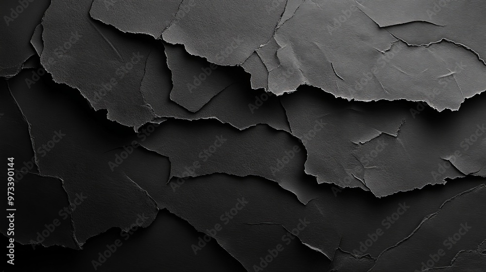 Black Torn Paper Texture Pack Stock Illustration | Adobe Stock