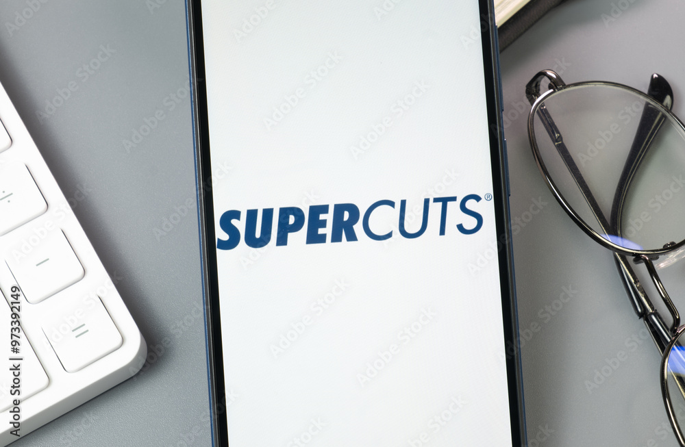 New York, USA - 30 August 2024: Supercuts Logo on Phone Screen, Company ...