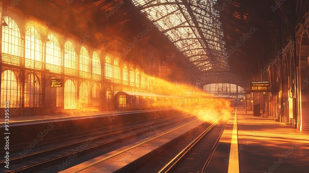 Heatmap of a train station, with warm colors indicating the busiest ...