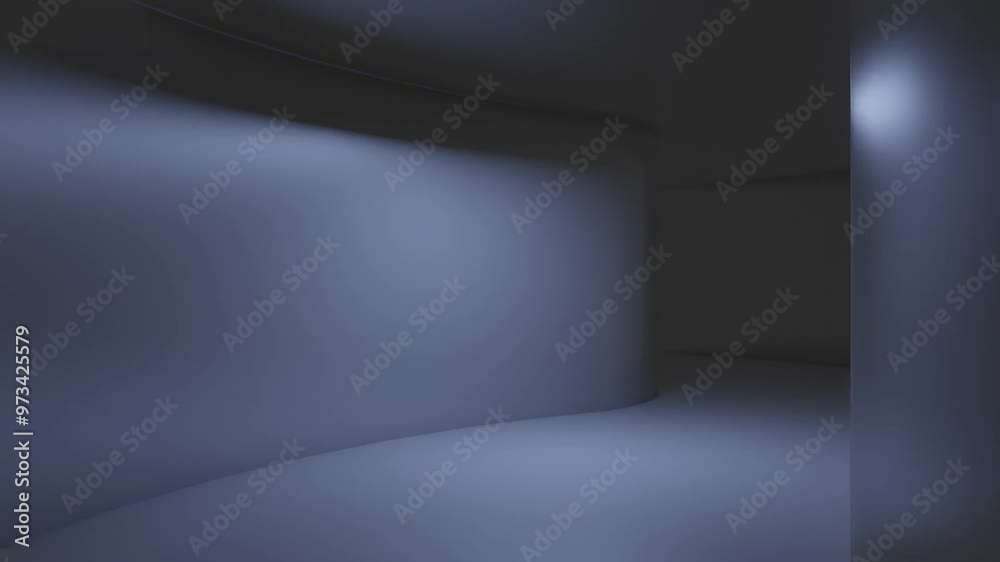 Liminal space industrial empty room 3d render illustration Stock 비디오 ...