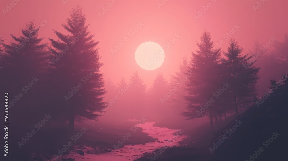 Mmorpg Fantasy Role Playing Game Concept Art Of A Misty Forest ...