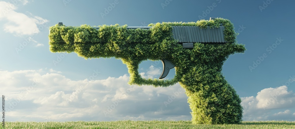 Concept of increasing firearm ownership and evolving laws depicted ...