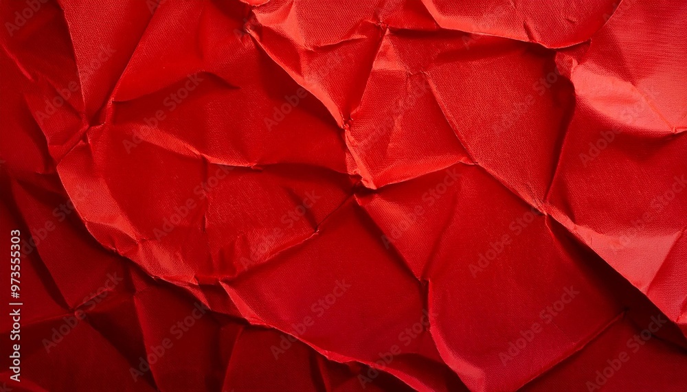 red background and wallpaper by crumpled paper texture and free space ...