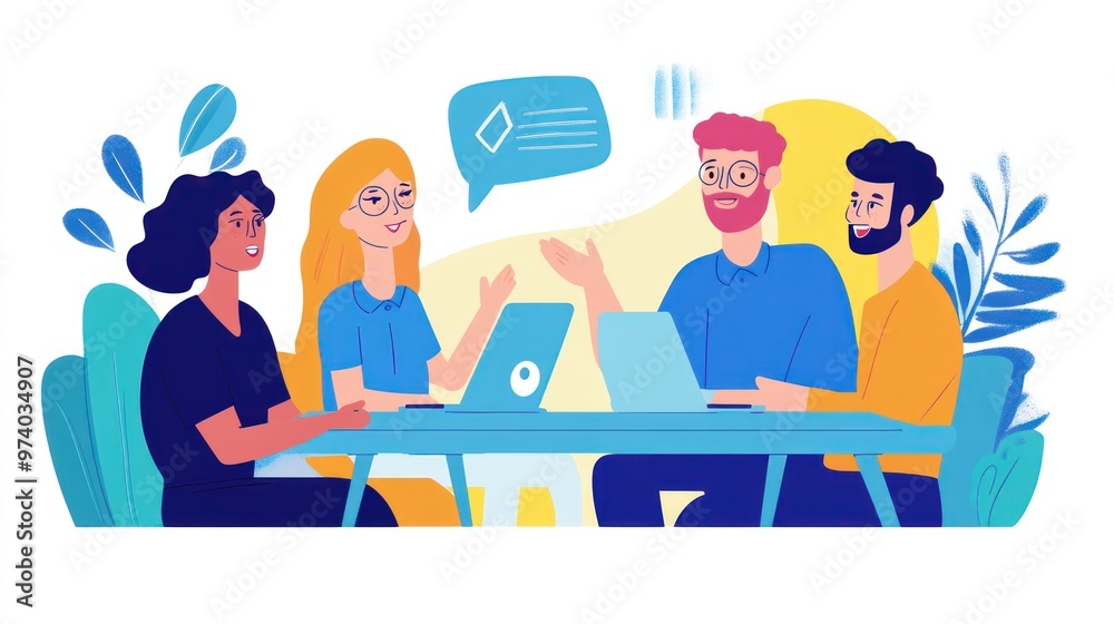 Compassionate communication in a workplace, with colleagues practicing ...