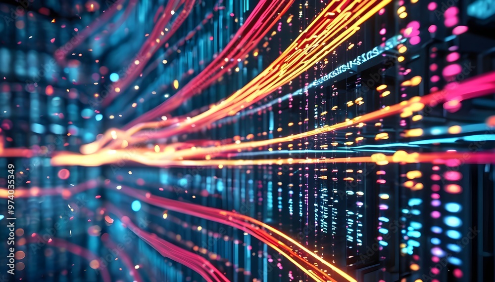 Dynamic representation of data flow and storage illustrating key ...