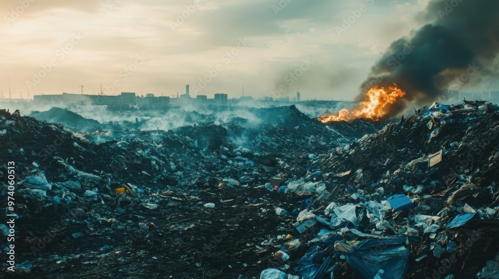 Cities buried under piles of trash waste management failure heaps of ...