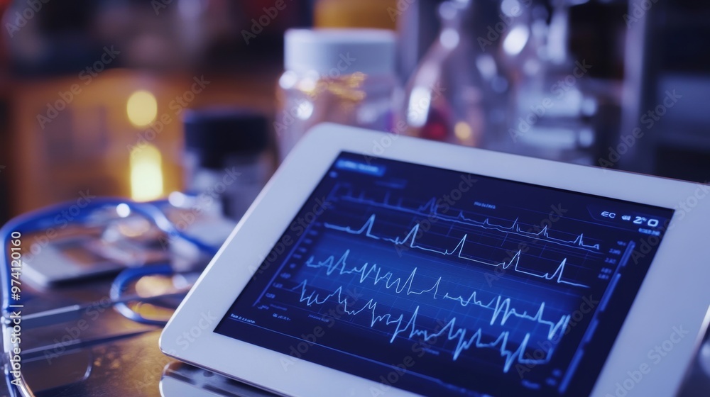 Innovative Wireless ECG Patches Sending Real-Time Data to Tablet for ...