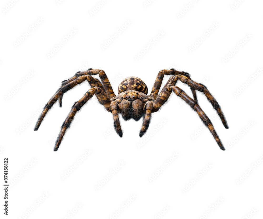 Giant Halloween Spider High Definition Highly Detailed on transparent ...