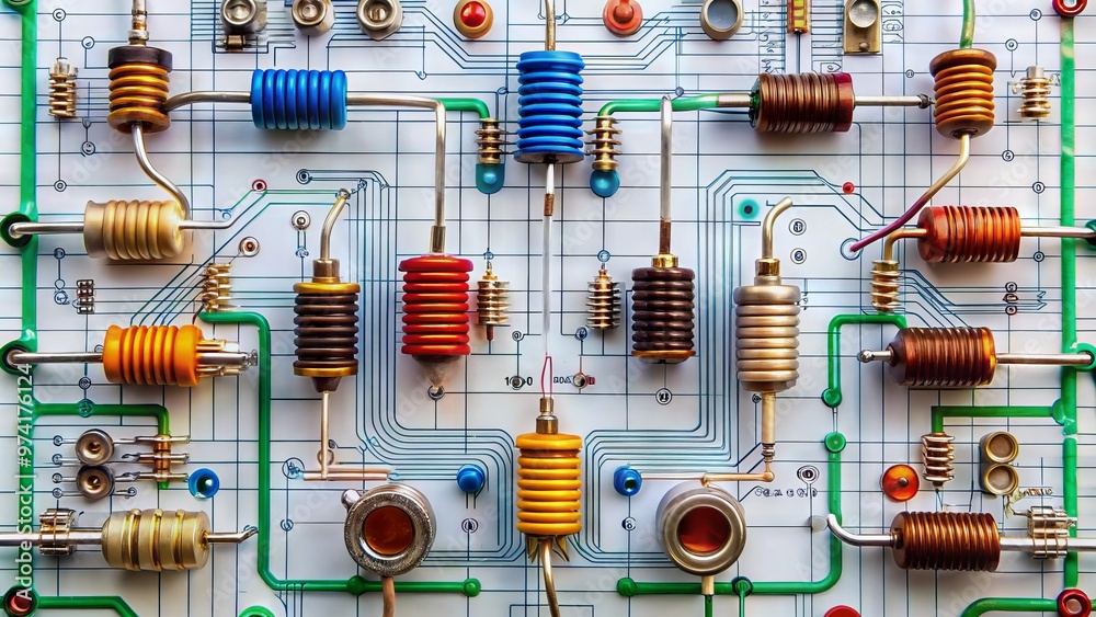 Electrical circuit diagram illustrating series and parallel connections ...