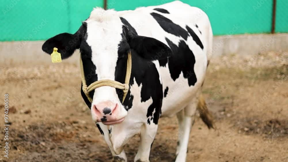 ows feeding on green chara in the cowshed, a perfect example of ...