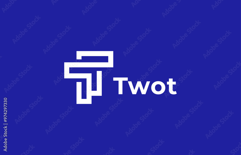 Logo Double letter T line. Simple, Minimalist and Modern. Editable file ...