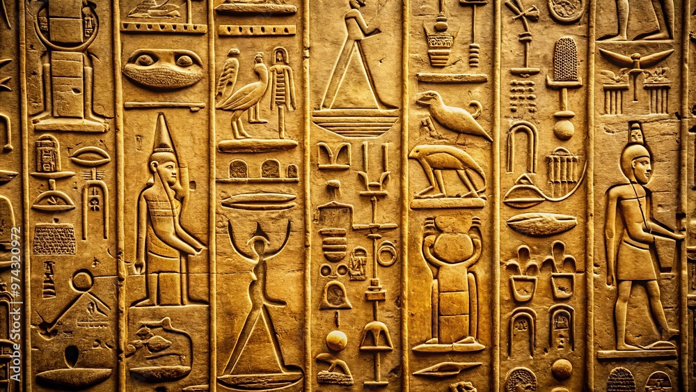 * hieroglyphics symbols code decipher ancient language pharaoh's tomb ...