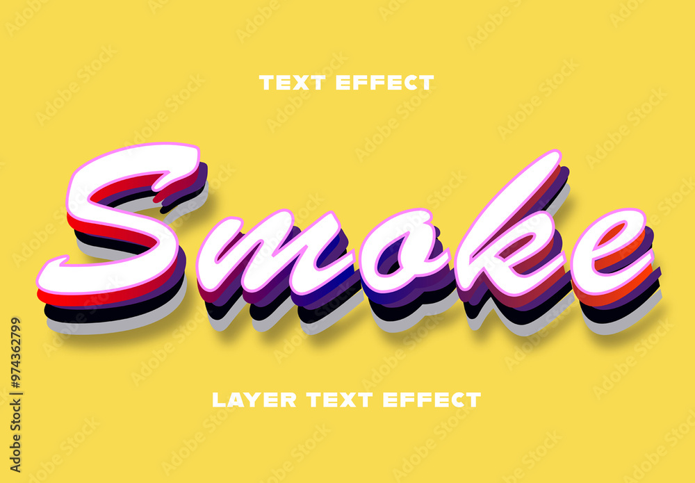 Smoke Text Effect Stock Template | Adobe Stock