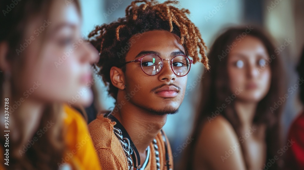 young people coming together for a support gathering, featuring dynamic discussion and community ...