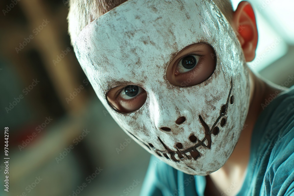Creepy Demon Mask Disguise, Halloween Costume Ideas, Scary Mask, Eerie ...