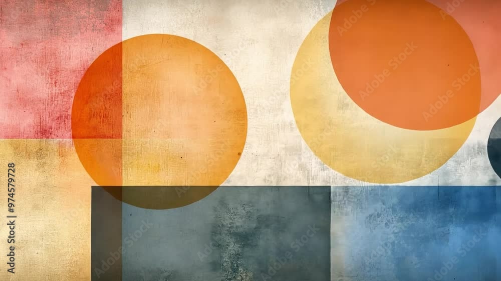 Minimalistic abstract design featuring concentric circles in a gradient ...