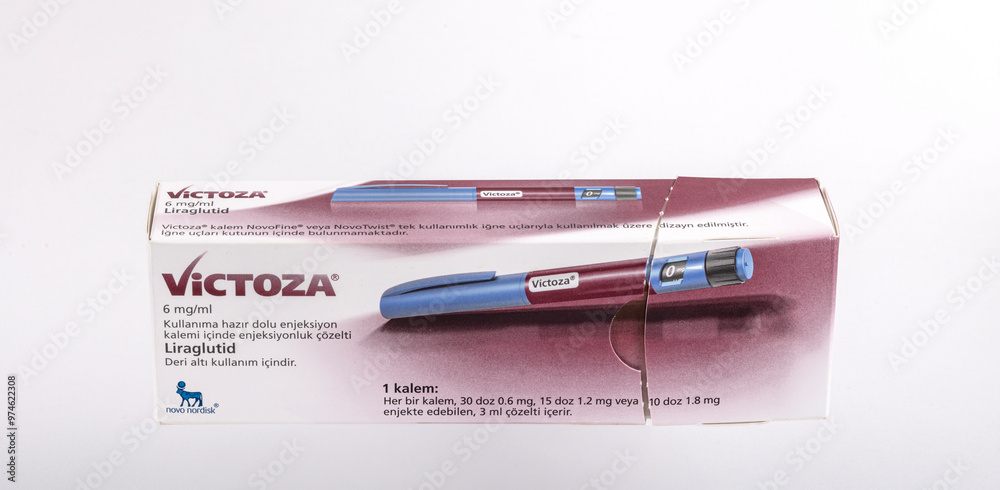 Istanbul, Turkey April 27, 2024; VICTOZA medication with Liraglutide ...