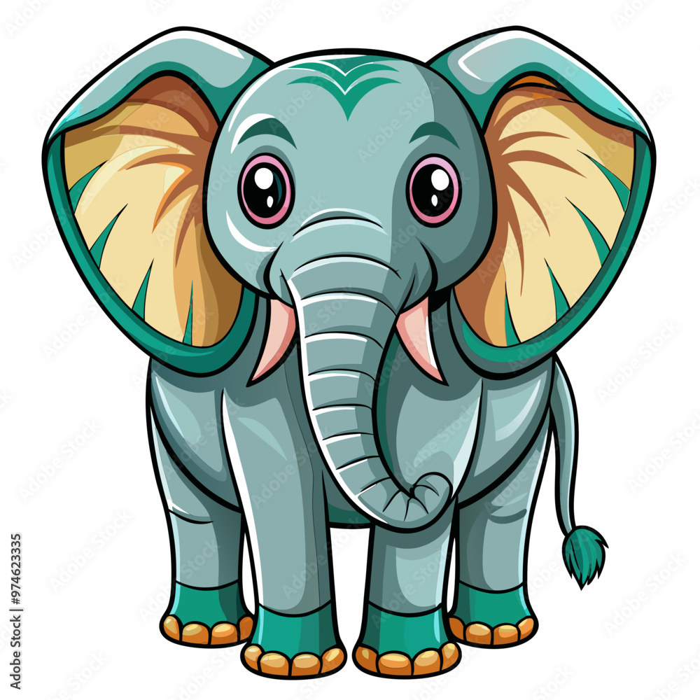 Vetor De Cute Elephant Clipart Vector Design Awesome Cute Elephant Svg