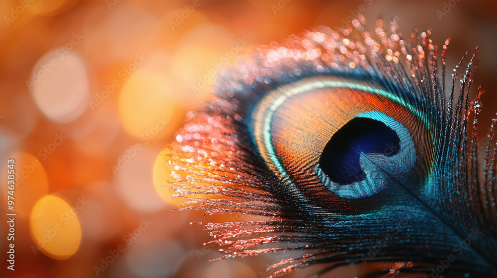 beautiful peacock feather symbol of Hindu god Lord Krishna. Krishna ...