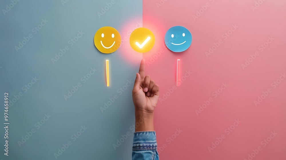 Choosing Happiness with Smiley Faces Representing Positive Feedback and ...