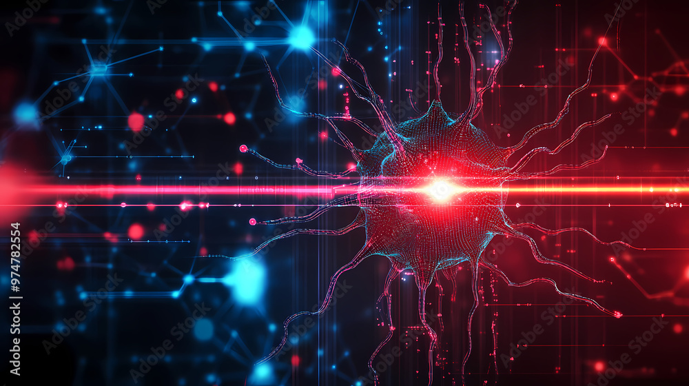 Cutting edge digital image of advanced neuron plasma energy laser on ...
