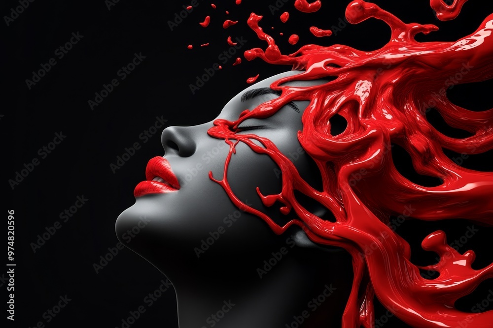 The Role of Red in Art Therapy illustrated in a medical infographic ...