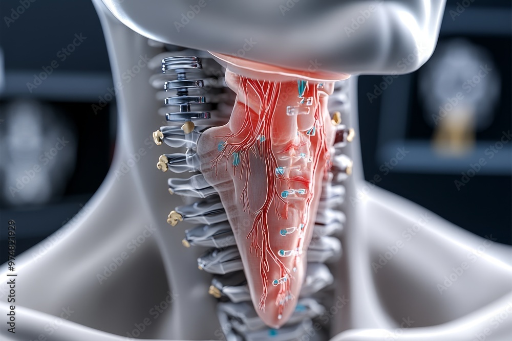Thyroidectomy and scar visibility visualized in a clean design ...