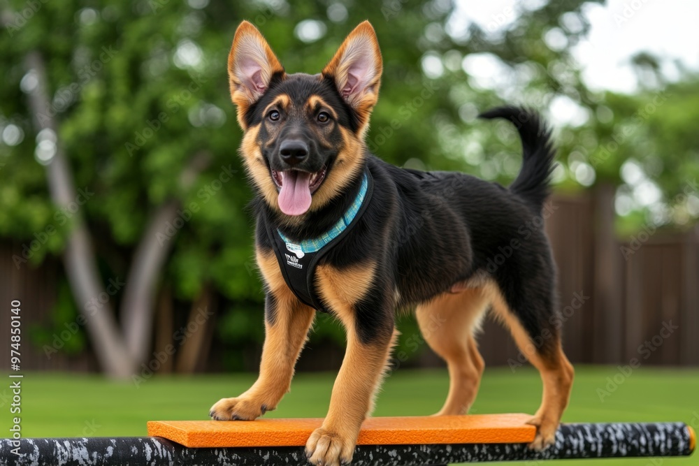 Shepherd Dog Training for Agility visualized in a sports-themed ...