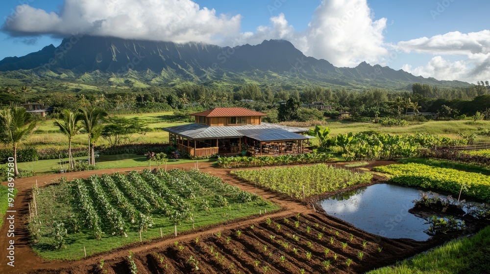 Sustainable farming practices being showcased on an ecotourism tour in ...