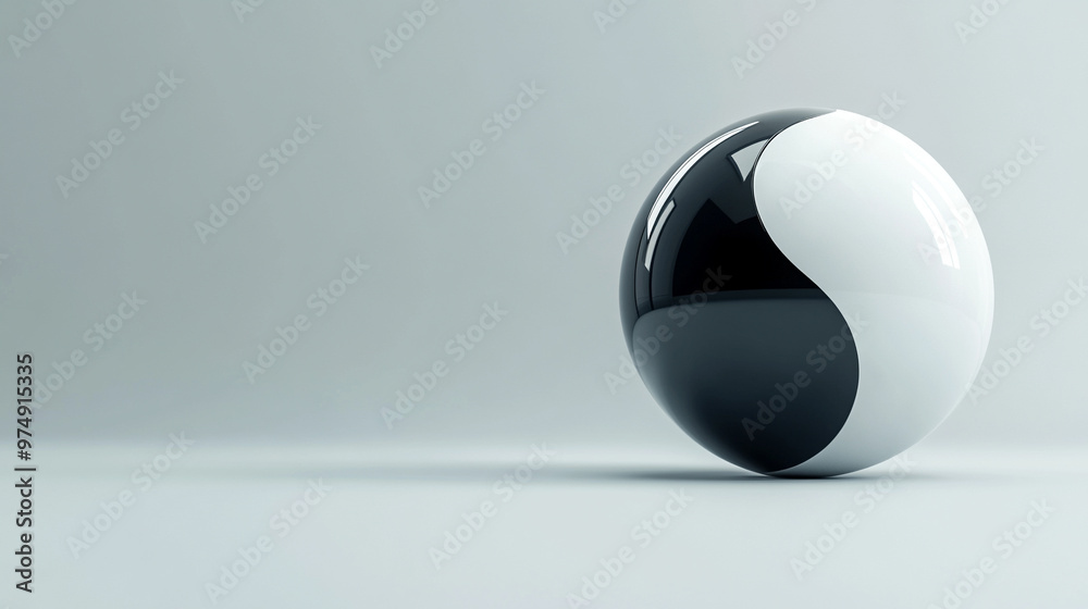 black and white yin yang symbol represents the concept of balance and ...