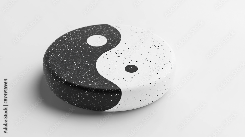 black and white yin yang symbol represents the concept of balance and ...