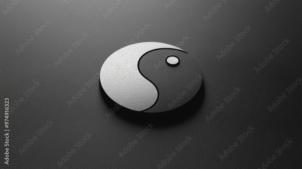 black and white yin yang symbol represents the concept of balance and ...
