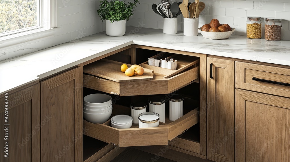 Kitchen access mechanism Magic corner for Blind Corner Cabinets ...