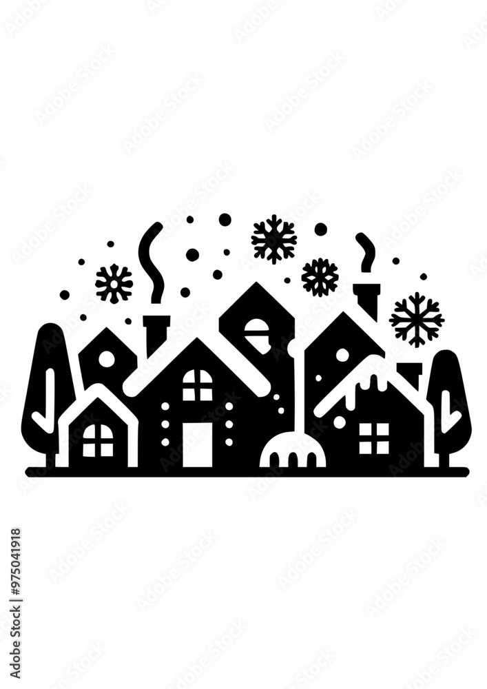 Winter House SVG, Christmas SVG, Santa Claus SVG, Holiday SVG ...