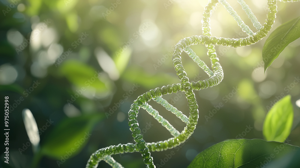 scene where DNA strands are seamlessly integrated into the structure of ...