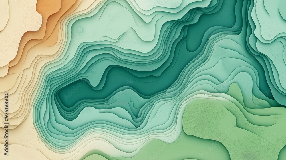 A dynamic Earth science-themed background with topographical maps ...