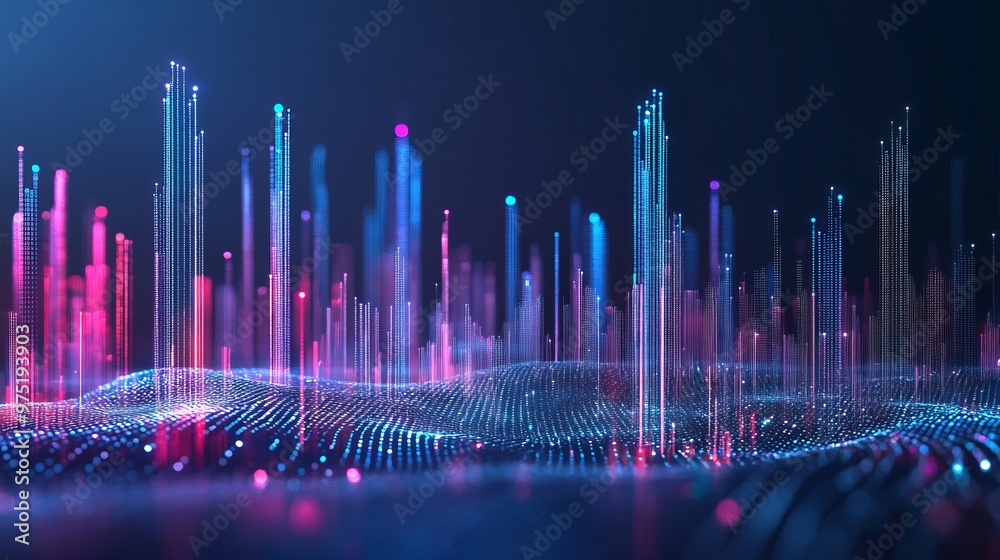 Gradient lines and aesthetics are connected to smart cities and ...