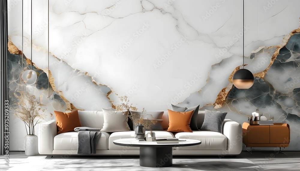 Elegant Marble-Themed Invitation Packaging Template with Stylish ...