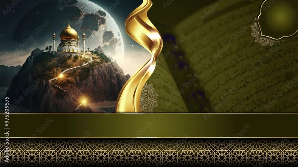 luxury arabic islamic Background , muslim design for Holy Quran ...