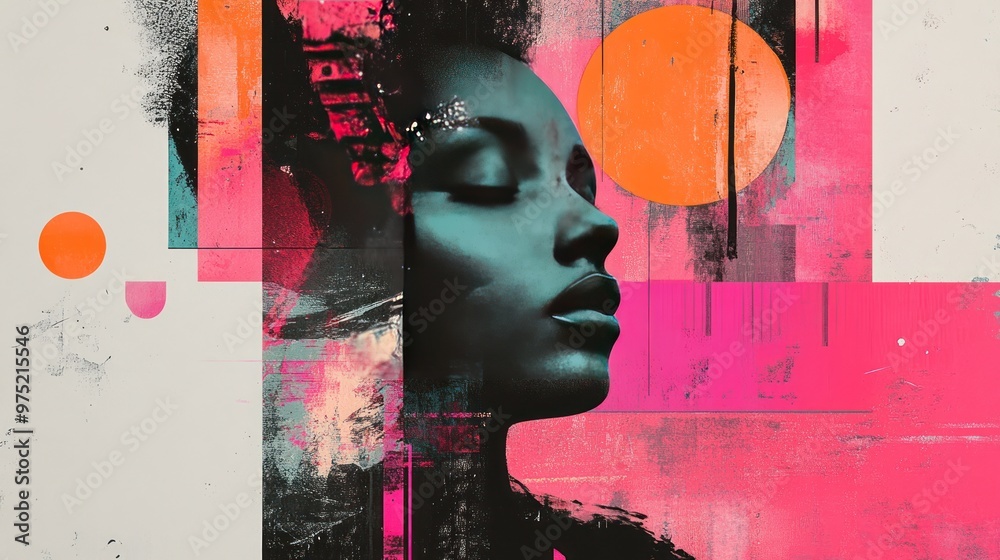 A graphic design poster with large, chunky typography, unconventional ...