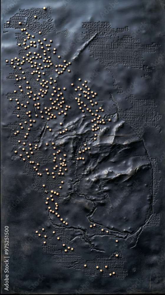 This Braille map symbolizes unseen aspects of lifes journey, showcasing ...