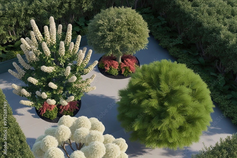 3D Visual Guide of Laburnum anagyroides Rhus typhina and Quercus robur ...